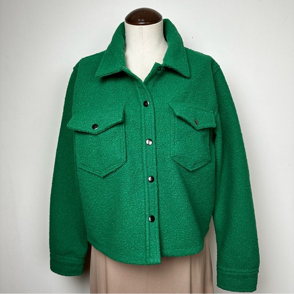 Love Tree | Jackets & Coats | Love Tree Green Shacket | Poshmark
